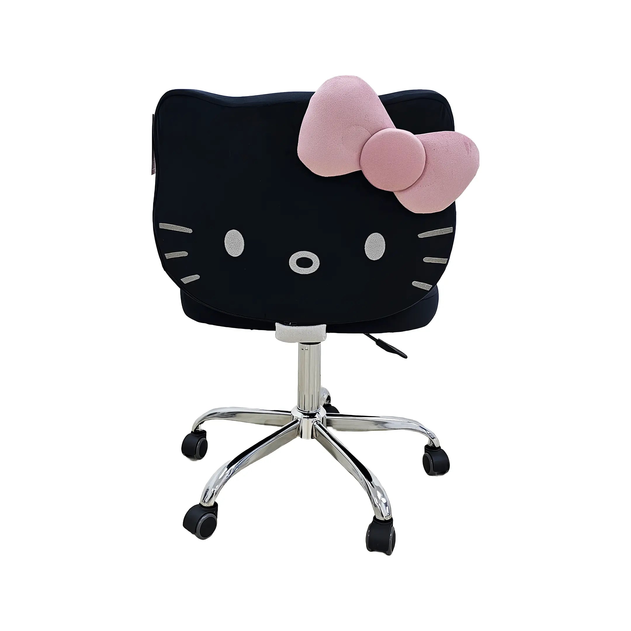 Hello Kitty® Kawaii Adjustable Swivel Chair - Black - Crown – Crown Vanity