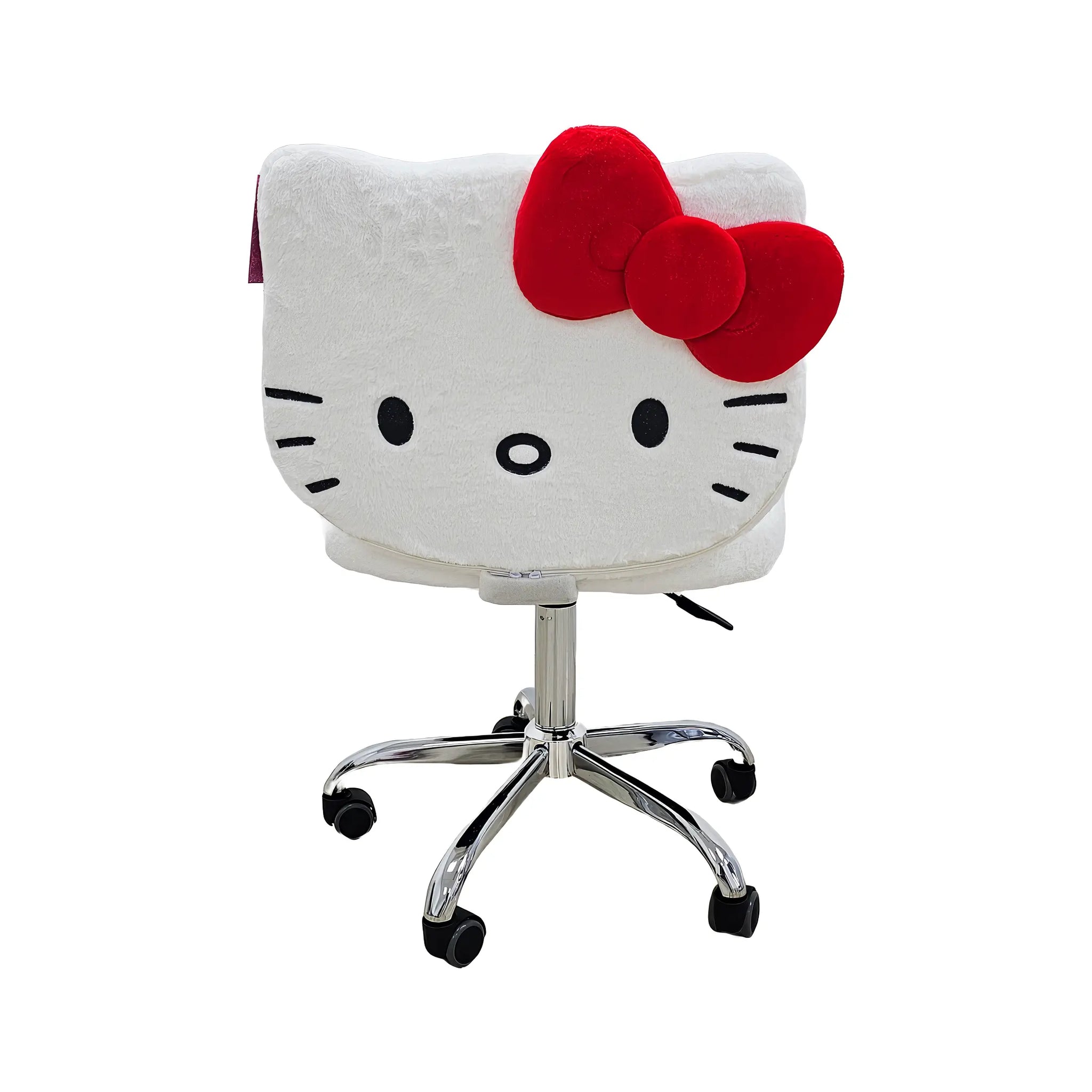 Hello Kitty® Teddy Fur Swivel Vanity Chair - Pink – Crown Vanity