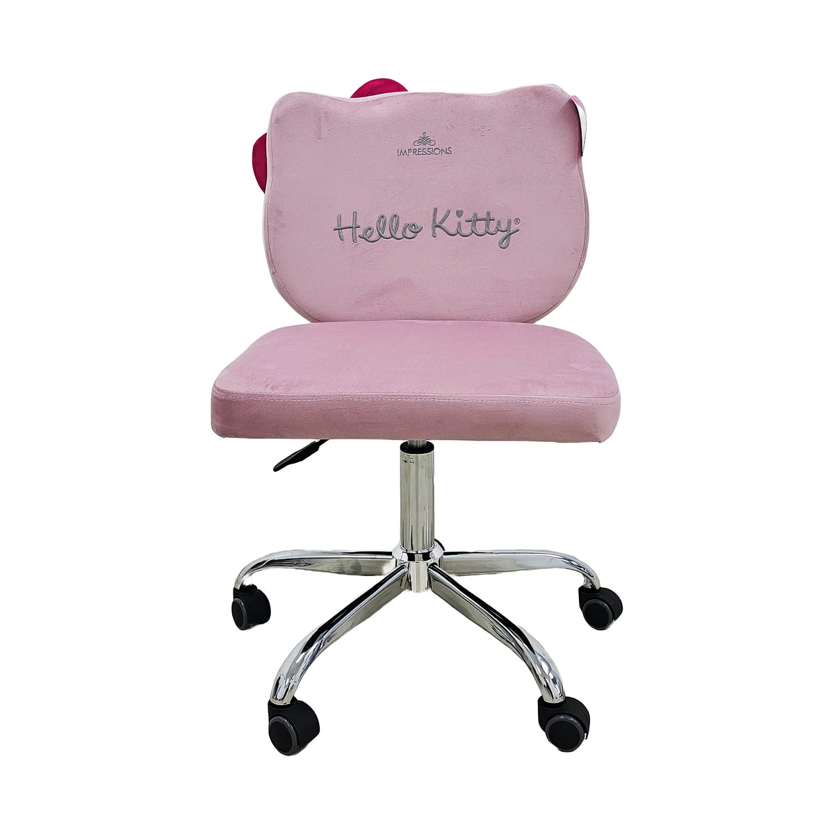 Hello Kitty® Kawaii Adjustable Swivel Vanity Chair - Pink – Crown Vanity