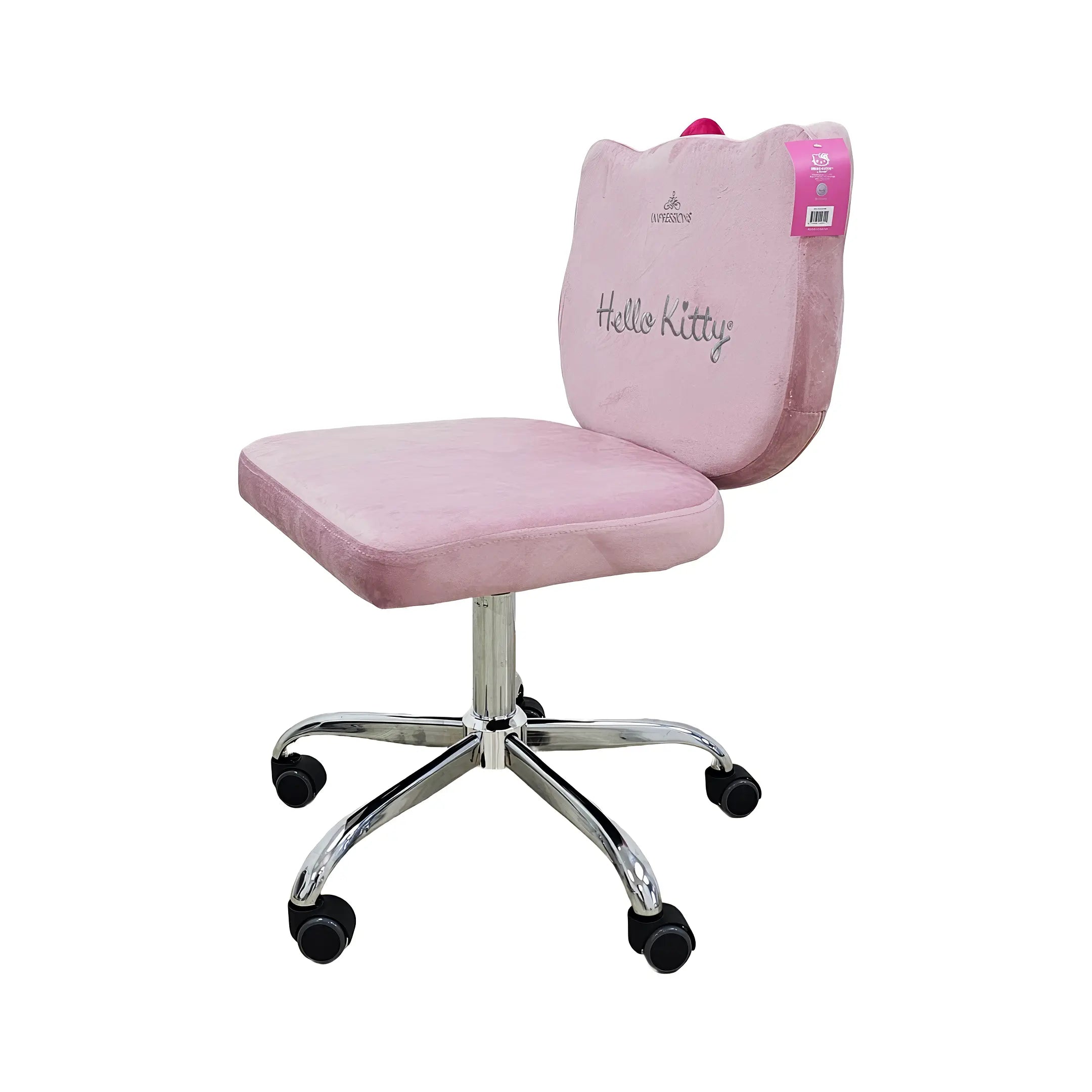 Hello Kitty® Kawaii Adjustable Swivel Chair - Pink - Crown – Crown Vanity