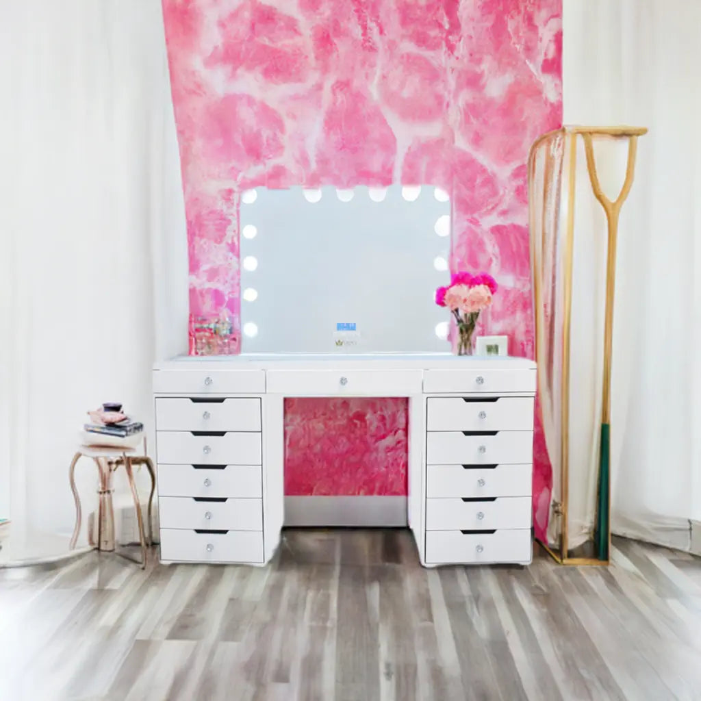 Hollywood Makeup Vanity Stations | Modern & Trendy – Crown Vanity